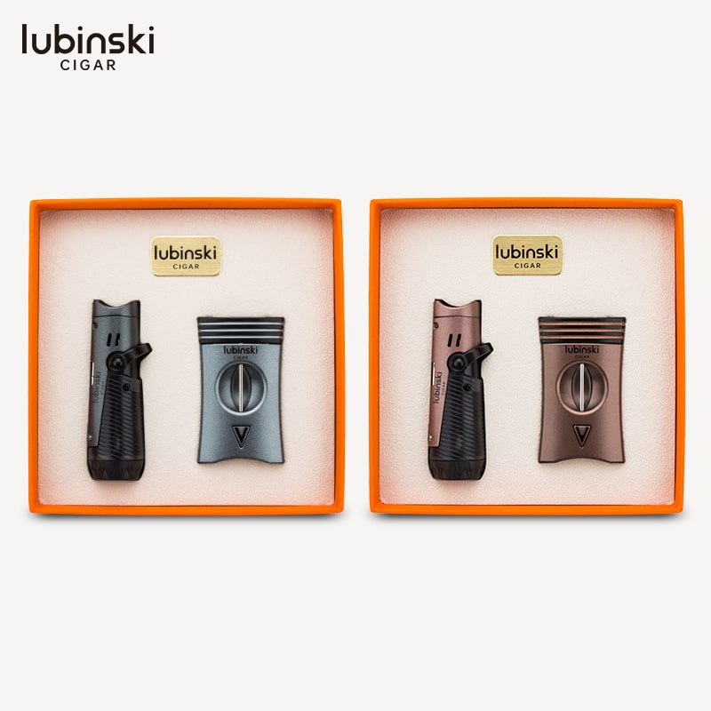 LUBINSKI Metal Two-Piece Gift Set - Sydney Cigar House