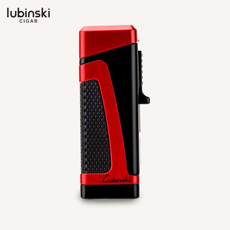 LUBINSKI Cuboid Triple Jet Lighter - Sydney Cigar House