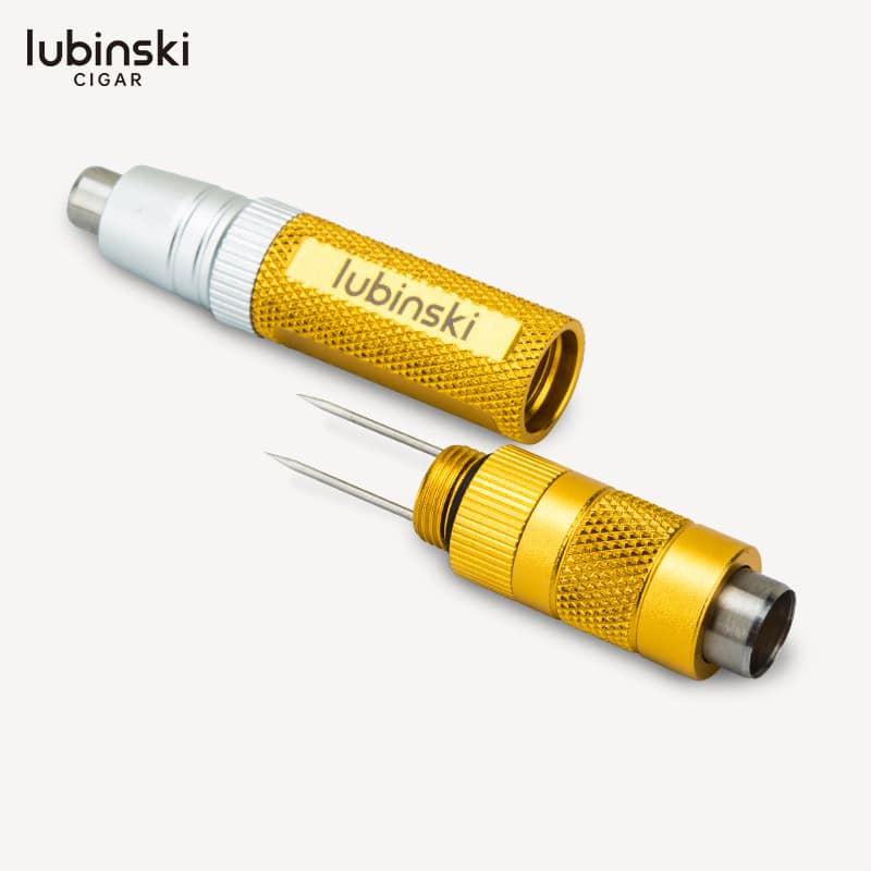 LUBINSKI Cigar Punch With Holding Needle - Sydney Cigar House