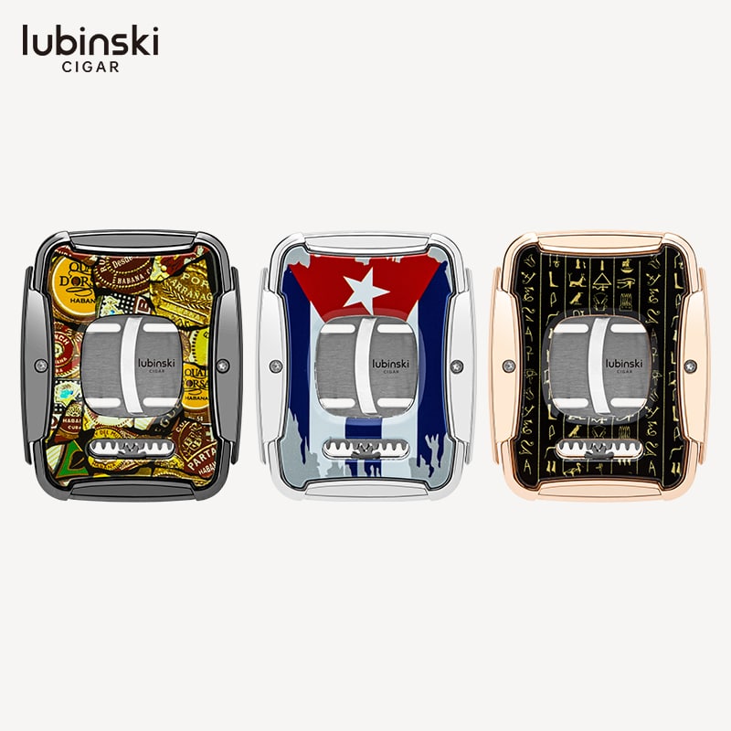 LUBINSKI Cigar Cutter Automatic Double Blade - Sydney Cigar House