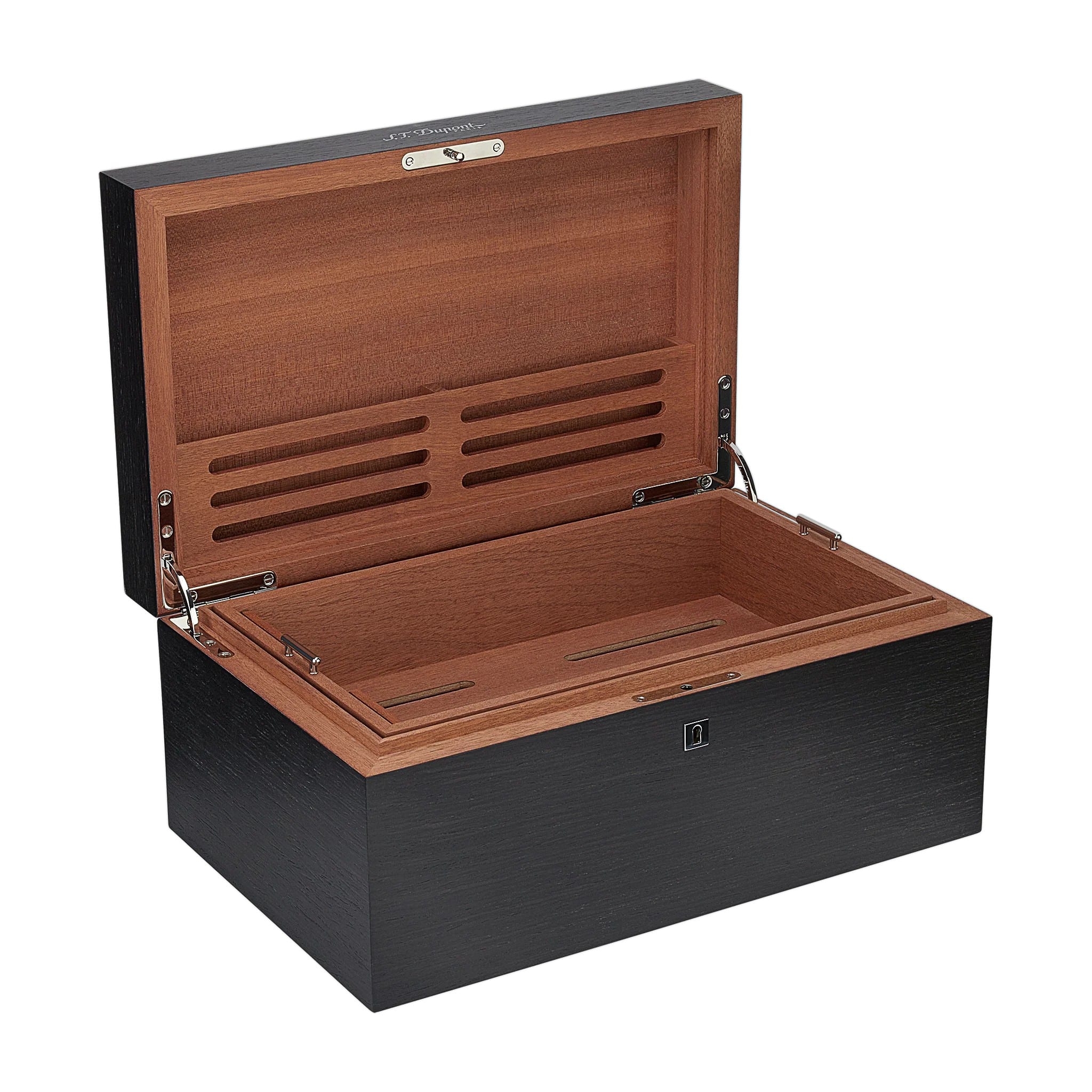 St Dupont Humidor Prestige Black - Sydney Cigar House